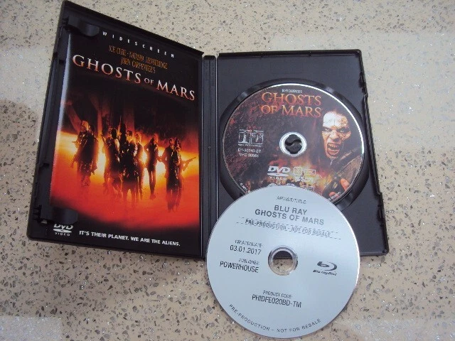 GHOST OF MARS RARE Pre-Production Blu-ray + Widescreen DVD £7.99 - PicClick UK