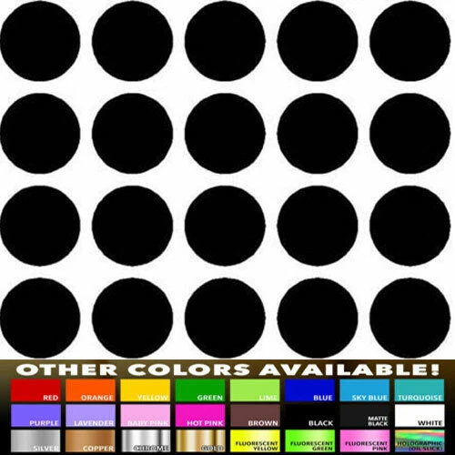 2& ROUND POLKA Dot Home Office Wall Window Decor Vinyl Nursery Decals ...