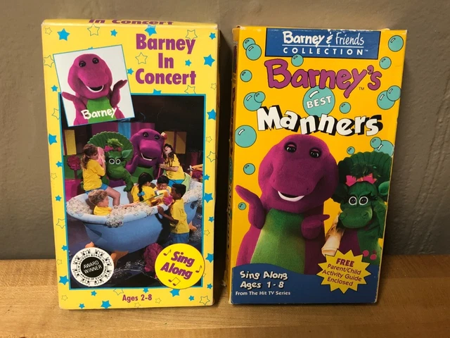 BARNEY'S BEST MANNERS & BARNEY IN CONCERT SING ALONG VHS Award of ...