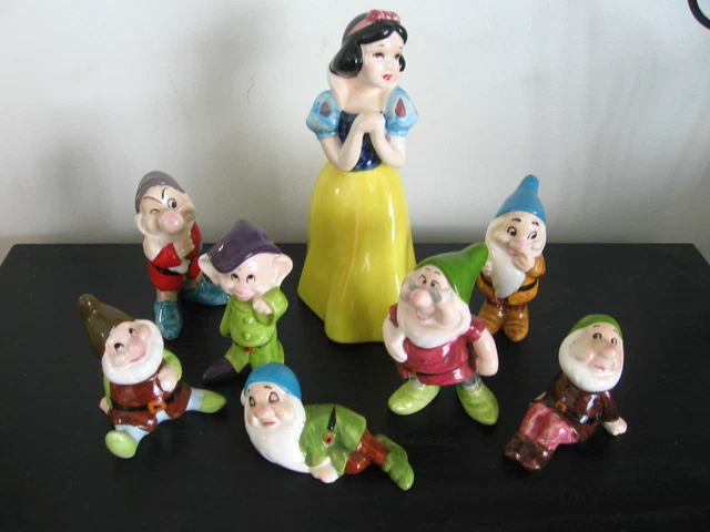 Walt Disney Snow White Seven Dwarfs Porcelain Figurines 249 99 Picclick