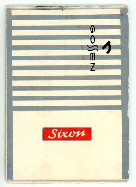 MODE D'EMPLOI GOSSEN SIXON exposomètre manuel d'utilisation mode d ...