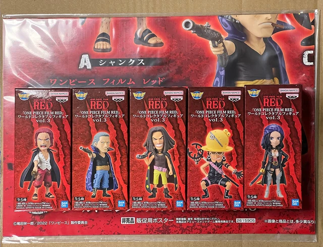 ONE PIECE FILM Red World Collectable Figure Vol.3 Set Of 5 w/ Poster £118.60 - PicClick UK