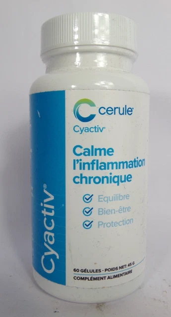 CERULE CYACTIV CALME L'inflammation Chronique 60 Gelules 10/2026 EUR 41 ...