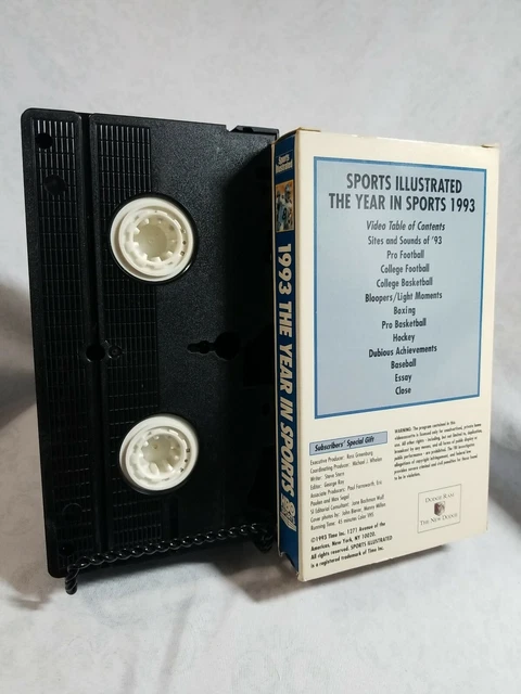 SPORTS ILLUSTRATED 1993 The Year In Sports VHS Dallas Cowboys Orlando ...