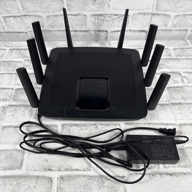 LINKSYS TRI-BAND ROUTER Max-Stream EA9500 V2 Wireless AC5400 MU-MIMO ...