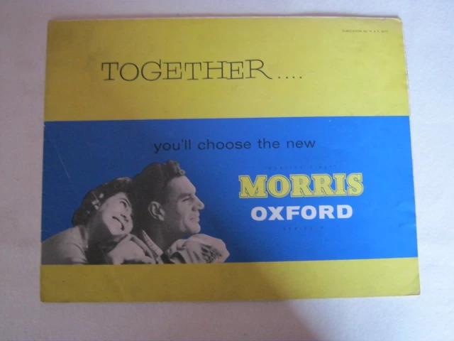 1959 MORRIS OXFORD Series V Brochure. 12 Page Fold Out. £8.66 - PicClick UK