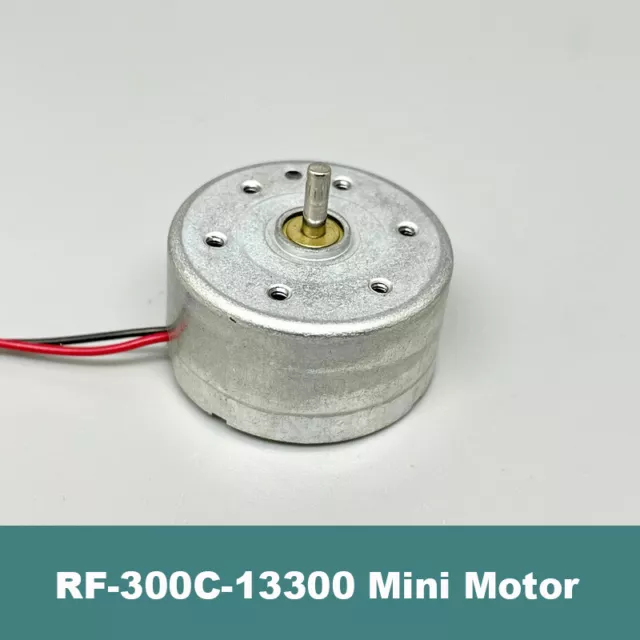 RF-300CA DC 3V 5V 6V Micro Micro Mute 24mm Round Motor Solar Power Toy ...