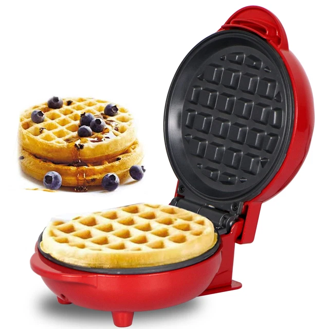 SUPERLEX MINI WAFFLE Maker Electric Round Non-stick Plate Baking Grill ...