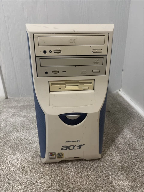 VINTAGE ACER ACERPOWER SV Desktop Computer Intel Celeron 512MB RAM Has ...