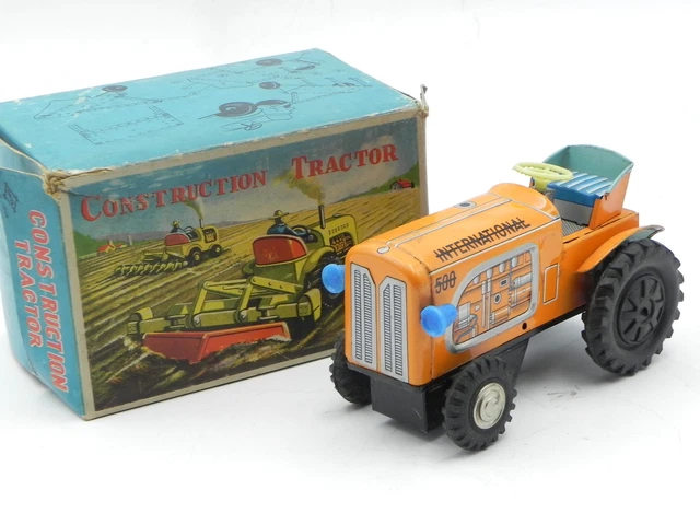 DAIYA CONSTRUCTION TRACTOR International Tin Toy Japan with Box 60s £ ...