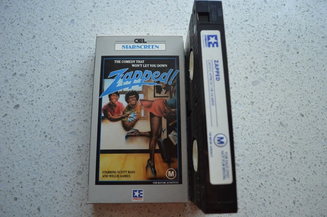 ZAPPED RARE AUSTRALIAN Cel Vhs Video Cardboard Sleeve! Scott Baio ...