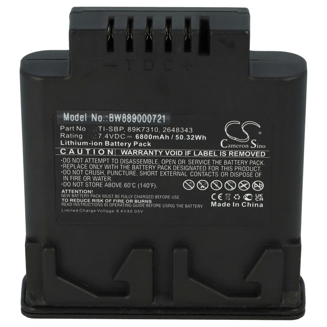 BATTERIE REMPLACE POUR Fluke TI-SBP caméra thermique 6800mAh 7,4V Li ...