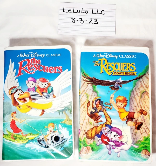 THE RESCUERS; THE Rescuers Down Under (VHS) Black Diamond Disney $11.49 ...