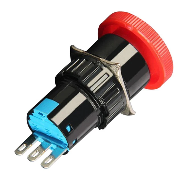 16MM LATCHING EMERGENCY Stop Push Button Switch Red Mushroom Push Button £8.09 - PicClick UK