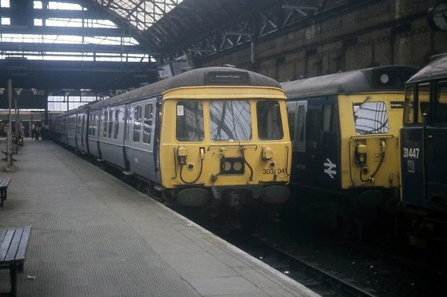BRITISH RAIL 303041 Manchester Piccadilly 1986 Rail Photo £2.70 ...