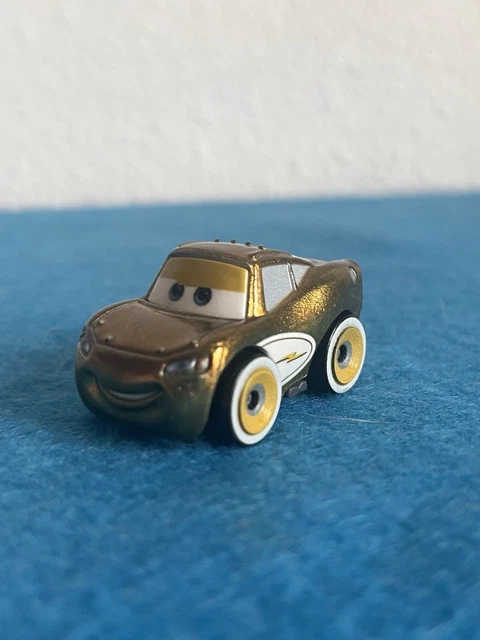 DISNEY PIXAR CARS Mini Racers Gold Cruisin’ Lightning McQueen Authentic ...
