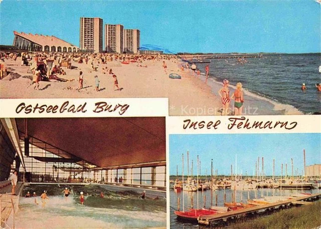 BURG FEHMARN Ostseebad Schleswig-Holstein Strand Hallenbad Hafen EUR 4 ...