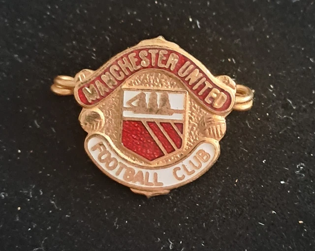 RARE VINTAGE MANCHESTER UNITED CLUB CREST 1970s PIN BADGE RARE FIND L ...