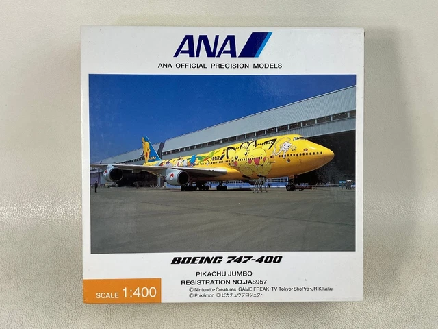 ALL NIPPON AIRWAYS Trading 1/400 Ana Pikachu Pokémon Boeing 747-400 avion air EUR 219,31 ...