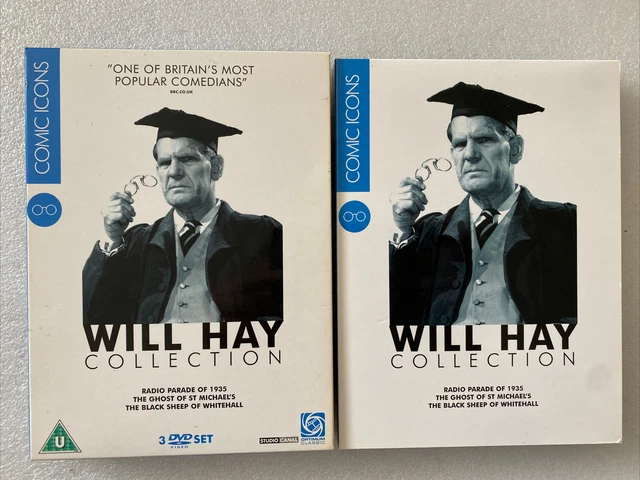 WILL HAY COLLECTION DVD “Comic Icons” 3 Disc Boxset, Like New, Prompt ...