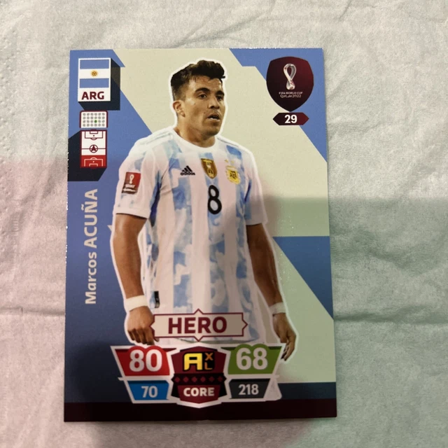 FIFA WORLD CUP qatar 2022 Marcos Acuña HERO card # 29 new Condition EUR ...