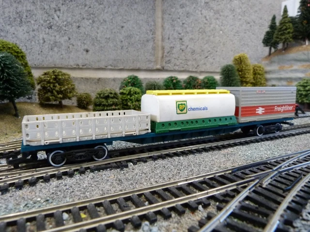 HORNBY FREIGHTLINER CONTAINER wagon for OO gauge model train set £2.20 ...