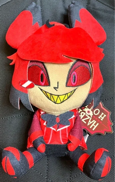 POUPÉE PELUCHE ASSISE Hazbin Hotel Alastar Vox 20 cm lot de 2 rondes ...