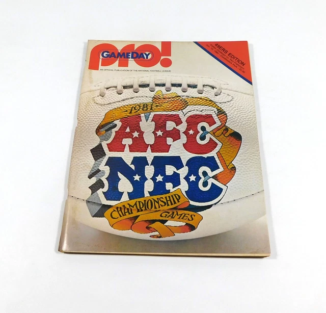 PROGRAMMA DELLA FINALE NFC 1981 Dallas Cowboys Vs 49ers 1-10-82 The Catch EUR 151,30 - PicClick IT