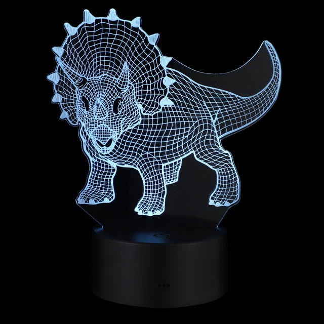 3D NIGHT LIGHT Led Optical Illusion Lamps Desktop 3D Light Visual Night ...