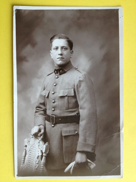 CARTE PHOTO METZ Service MILITAIRE SOLDAT Uniforme du 6ème Régiment ...