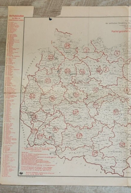 MAP OF GREATER German Reich 1944 map Wehrmacht WW2 origin £11.01 ...