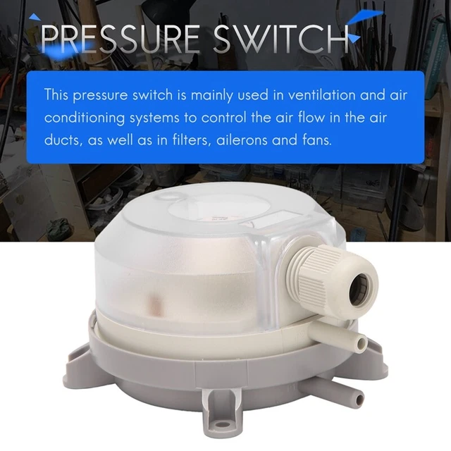 AIR DIFFERENTIAL PRESSURE Switch 30-300Pa 1K-5Kpa Adjustable ...