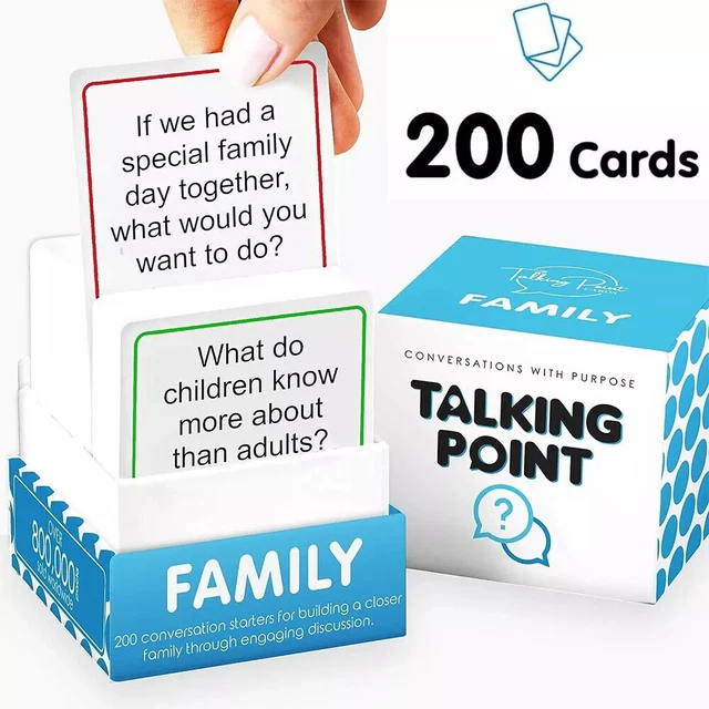 200 FAMILY CONVERSATION Starters Great Relationships Fun Questions Card ...