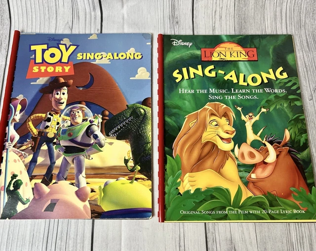 VINTAGE DISNEY TOY Story & The Lion King Sing Along Books $9.99 - PicClick