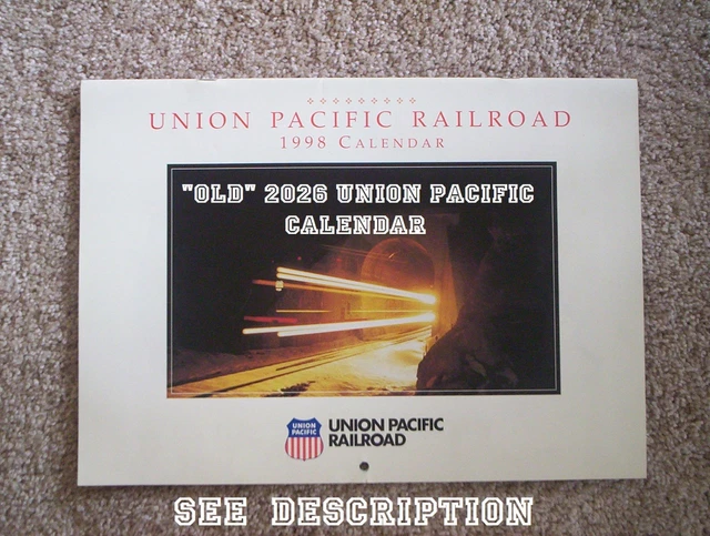 OLD &2026& UNION PACIFIC WALL CALENDAR from 1998 £8.91 - PicClick UK