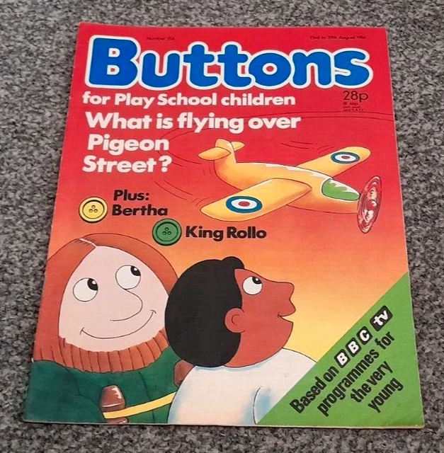 BUTTONS COMIC NO 256 Postman Pat Pigeon Street Gran Bbc Tv Children ...