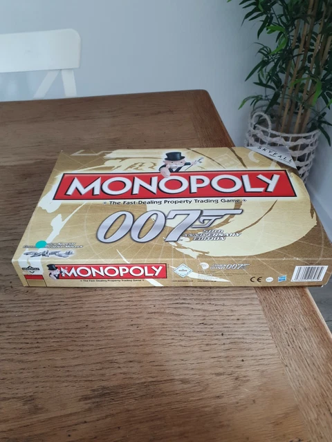 MONOPOLY 50TH ANNIVERSARY Edition: James Bond 007 Board Game pre owned ...