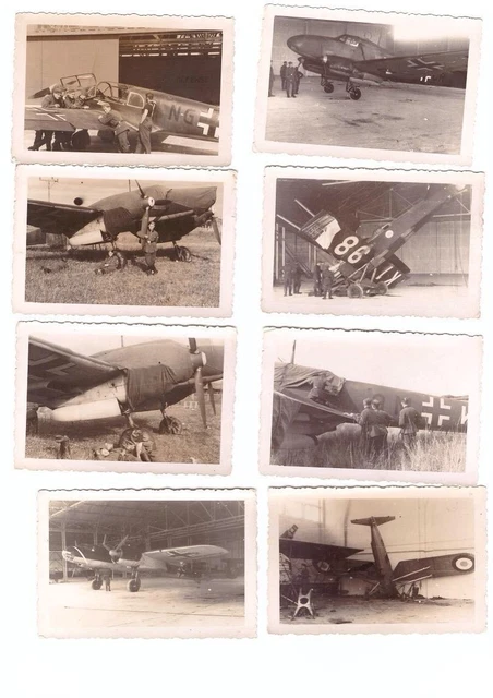 DEUTSCHE LUFTWAFFE NACHTGESCHWADER 8 FOTOS LEONAR 100% Original 2.WK ...