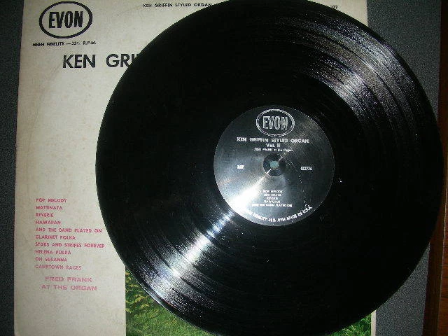 LP FRED FRANK "Ken Griffin Styled Organ Vol II" Evon VG $7.50 - PicClick