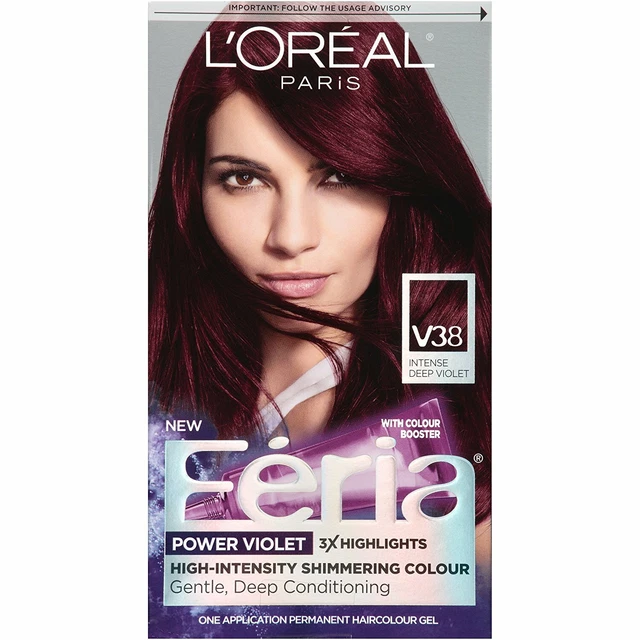 LorÉal Paris FÉria Power Violet Hair Color V38 Intense Deep Violet £5
