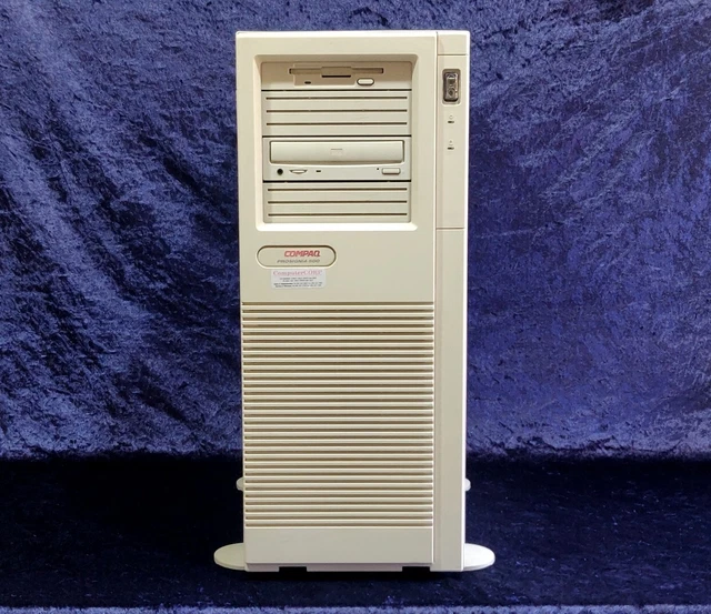 VINTAGE COMPAQ PROSIGNIA 500 Server Pentium 120 retro Win98 gaming PC ...