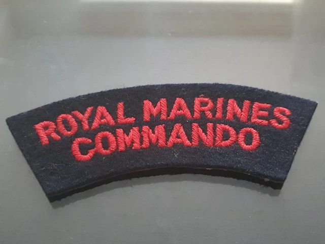POST WW2 ROYAL Marines Commando Army Service Corps Shoulder Badge Patch ...