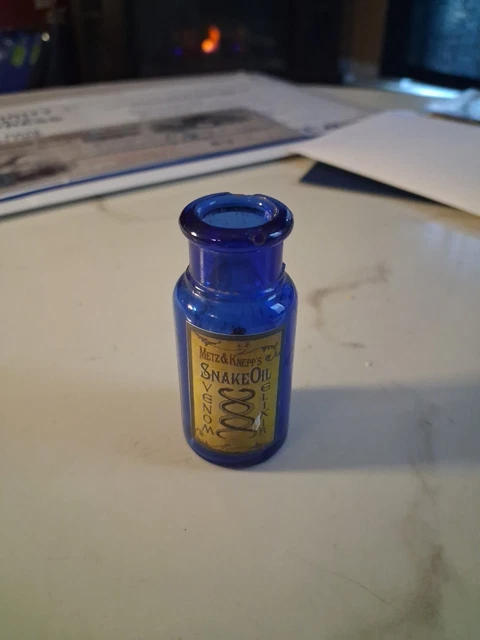 SLING'S 🪙 🐍VINTAGE SNAKE 🐍Oil VENOM Elixir Bottle with Replacement ...