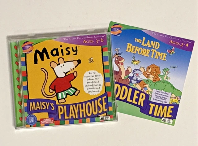SIMON & SCHUSTER Maisy's Playhouse PC CD Rom +Land Before Time Toddler ...