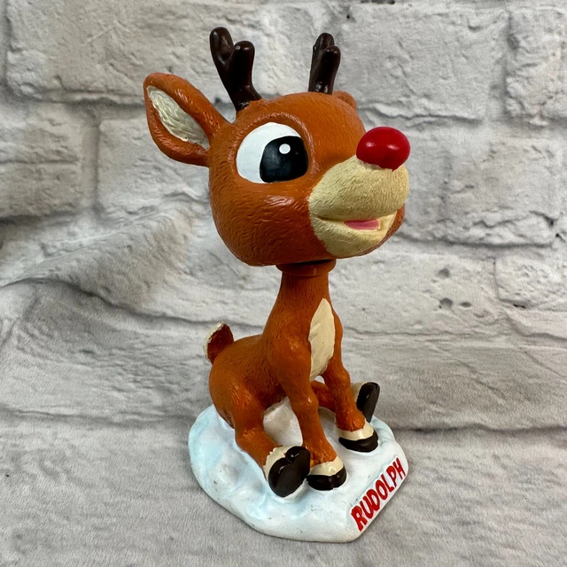 RUDOLPH ROUGE NEZ Renne Figurine à Tête Branlante 6 " Île De Misfit ...