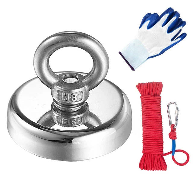 MEIXI N52 AIMANT Néodyme Puissant Aimant de Pêche Force de traction ...