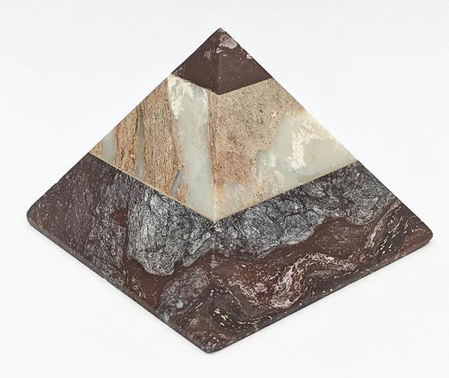 VINTAGE MARBLE SPECIMEN Pyramid Paperweight 20Th Century £65.00 ...