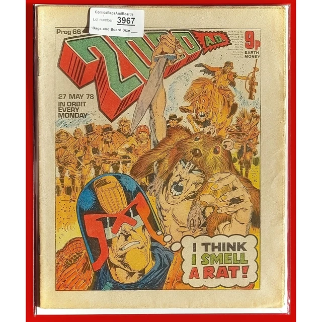 2000AD PROG 66 Judge Dredd Cursed Earth Comic Issue 27 5 78 UK 1978 ...