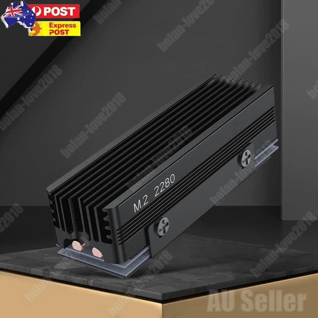M.2 SSD HEATSINK 2 Copper Heat Pipes Cooler for M.2 NVMe 2280 SSD ...