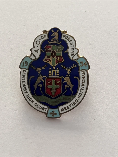 ANTIQUE VINTAGE ANCIENT Order Of Foresters Pin Badge Manchester 1934 £9 ...